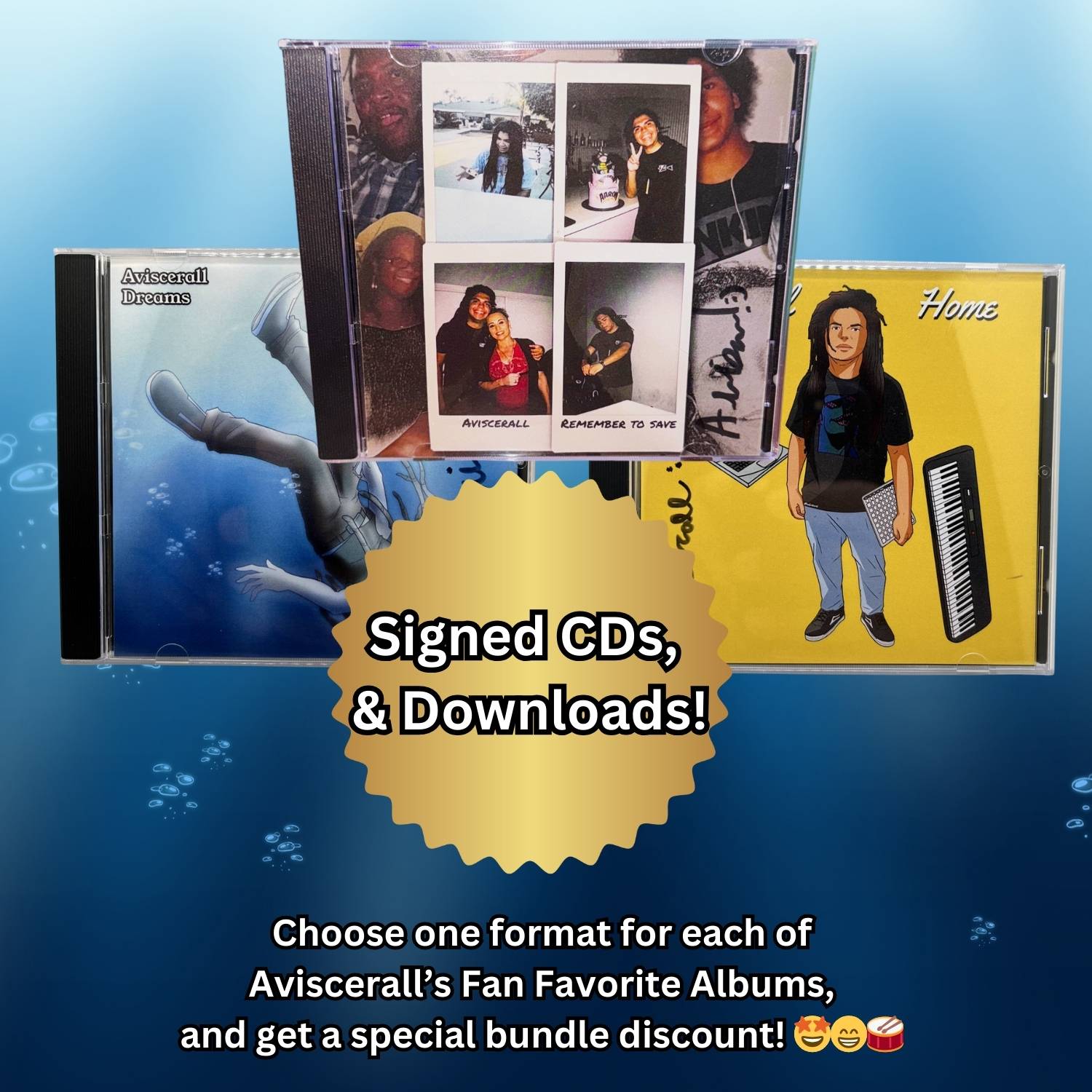 Aviscerall's Fan Favorite Albums Bundle (Signed) – Oceanfront Online